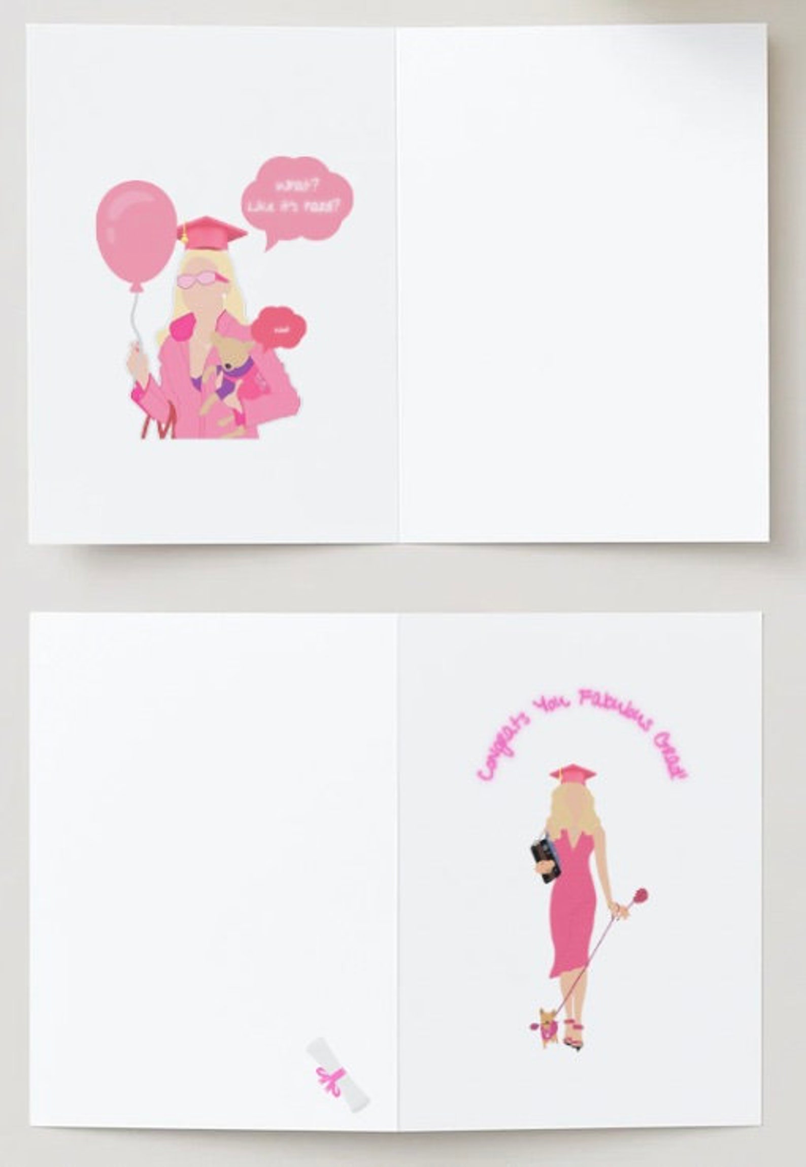 Elle Woods Graduation Card - Etsy UK