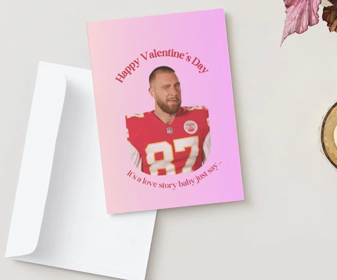 Travis Kelce Valentine's Day Card - Etsy