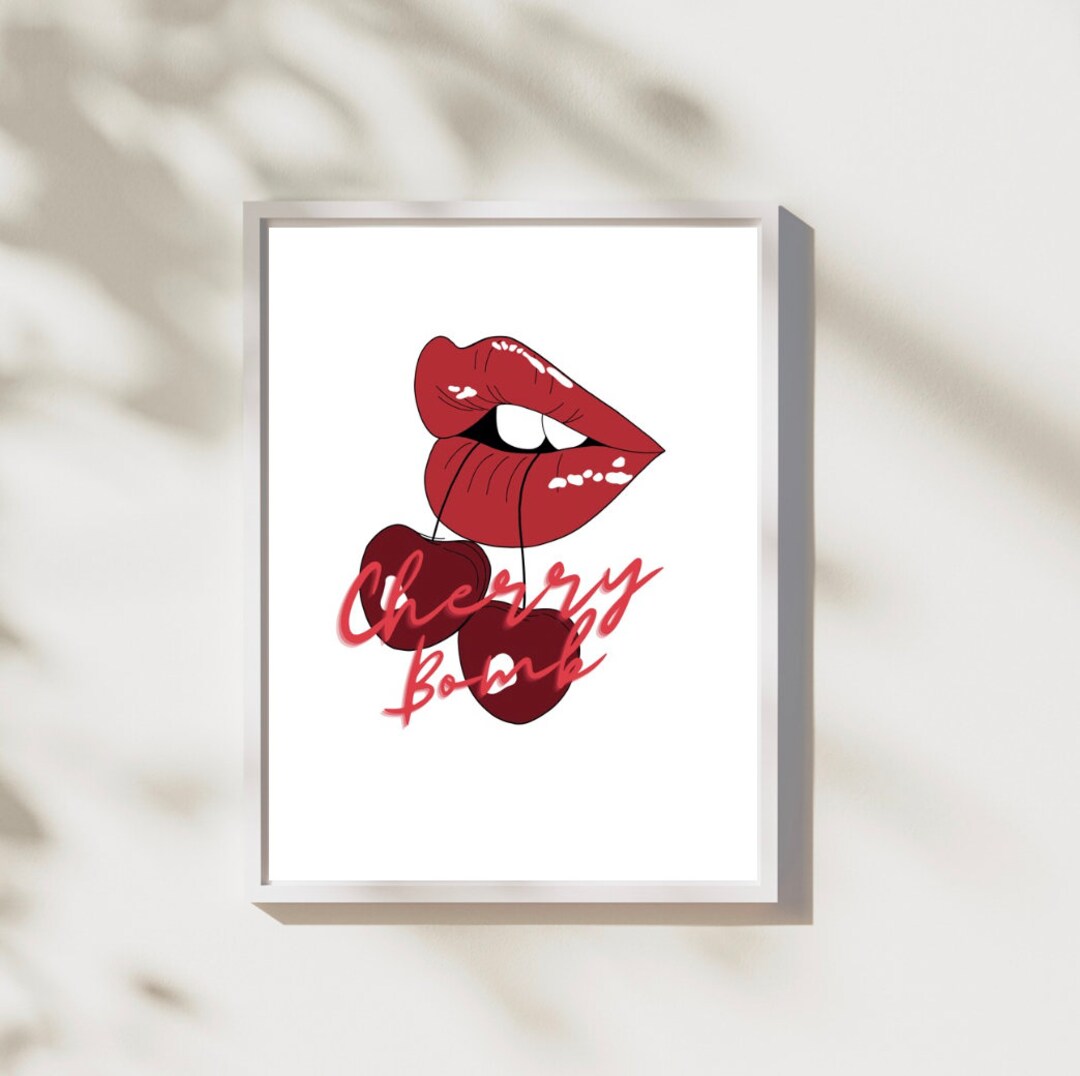 Digital Download Cherry Bomb Print - Etsy