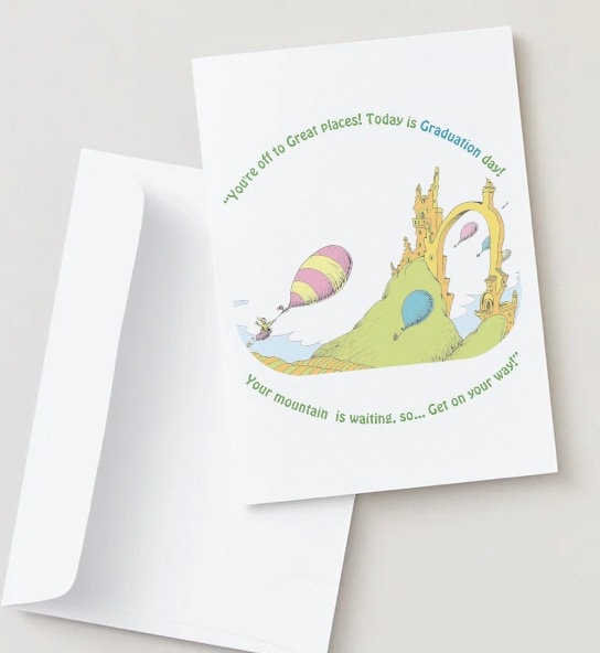 GRADUATION CARD - Dr.seuss - Etsy