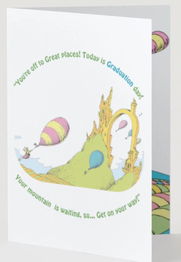 GRADUATION CARD - Dr.seuss - Etsy