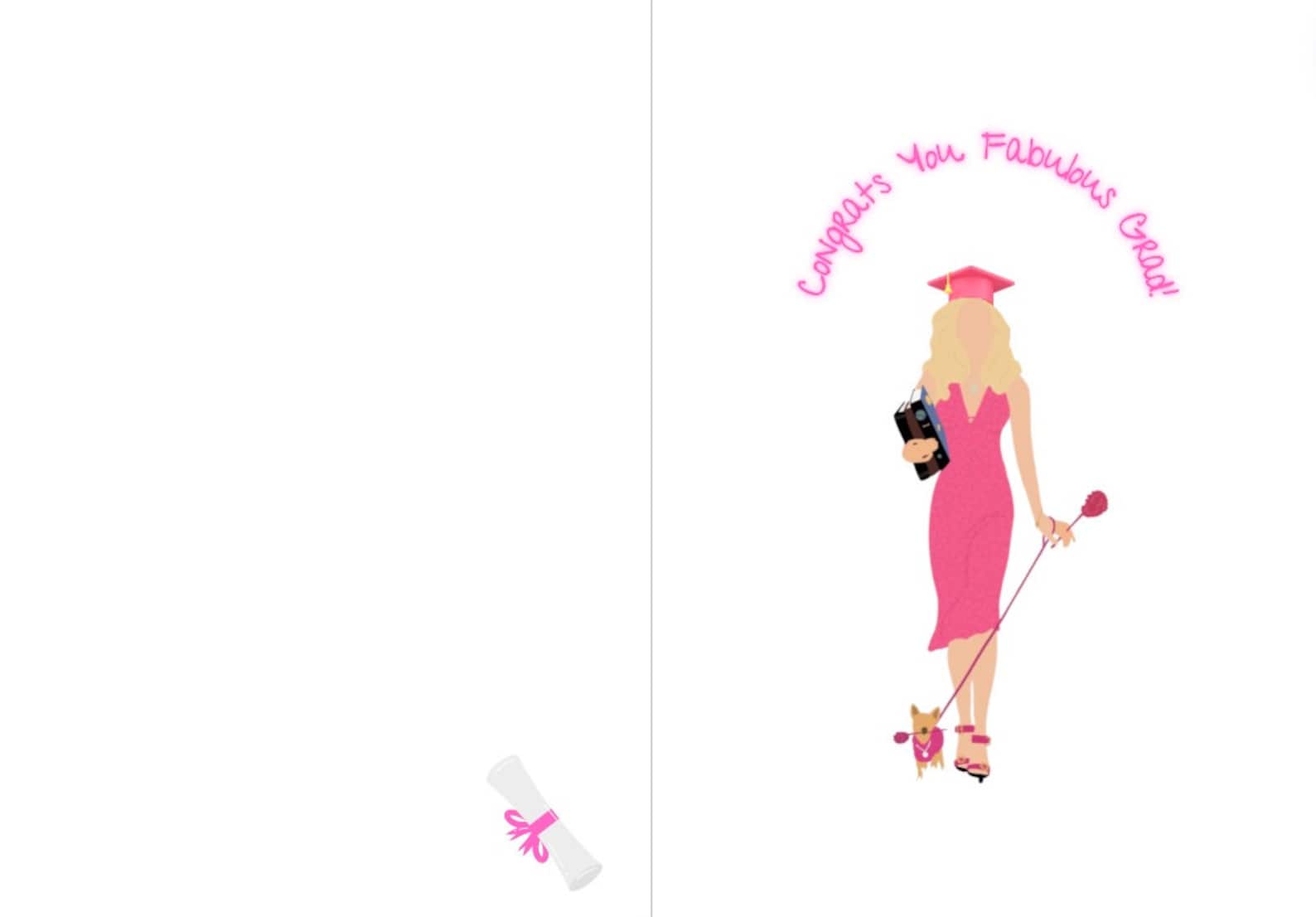 Elle Woods Graduation Card - Etsy UK