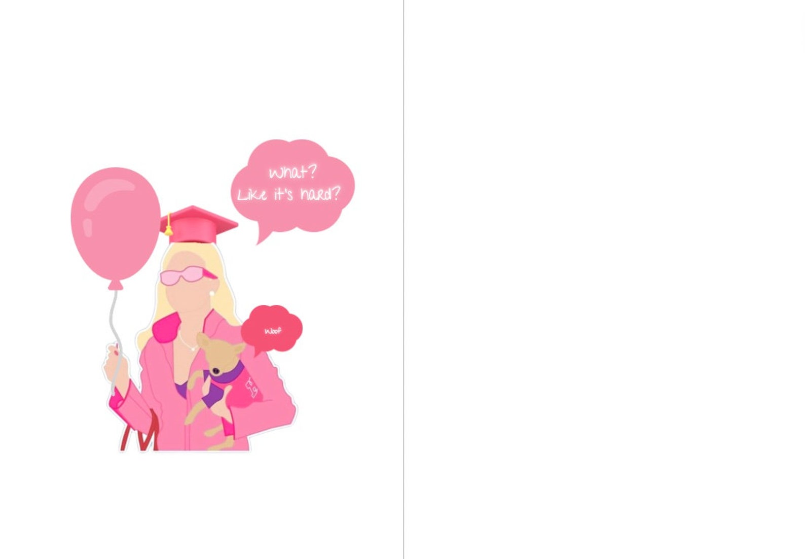 Elle Woods Graduation Card - Etsy UK