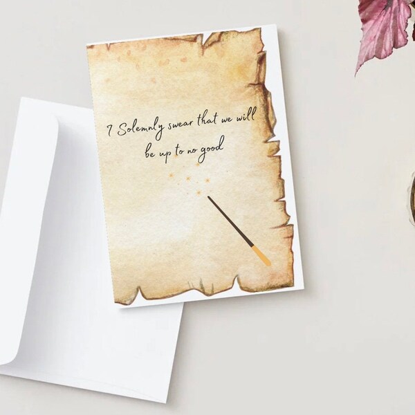 Marauders Map Card - Etsy