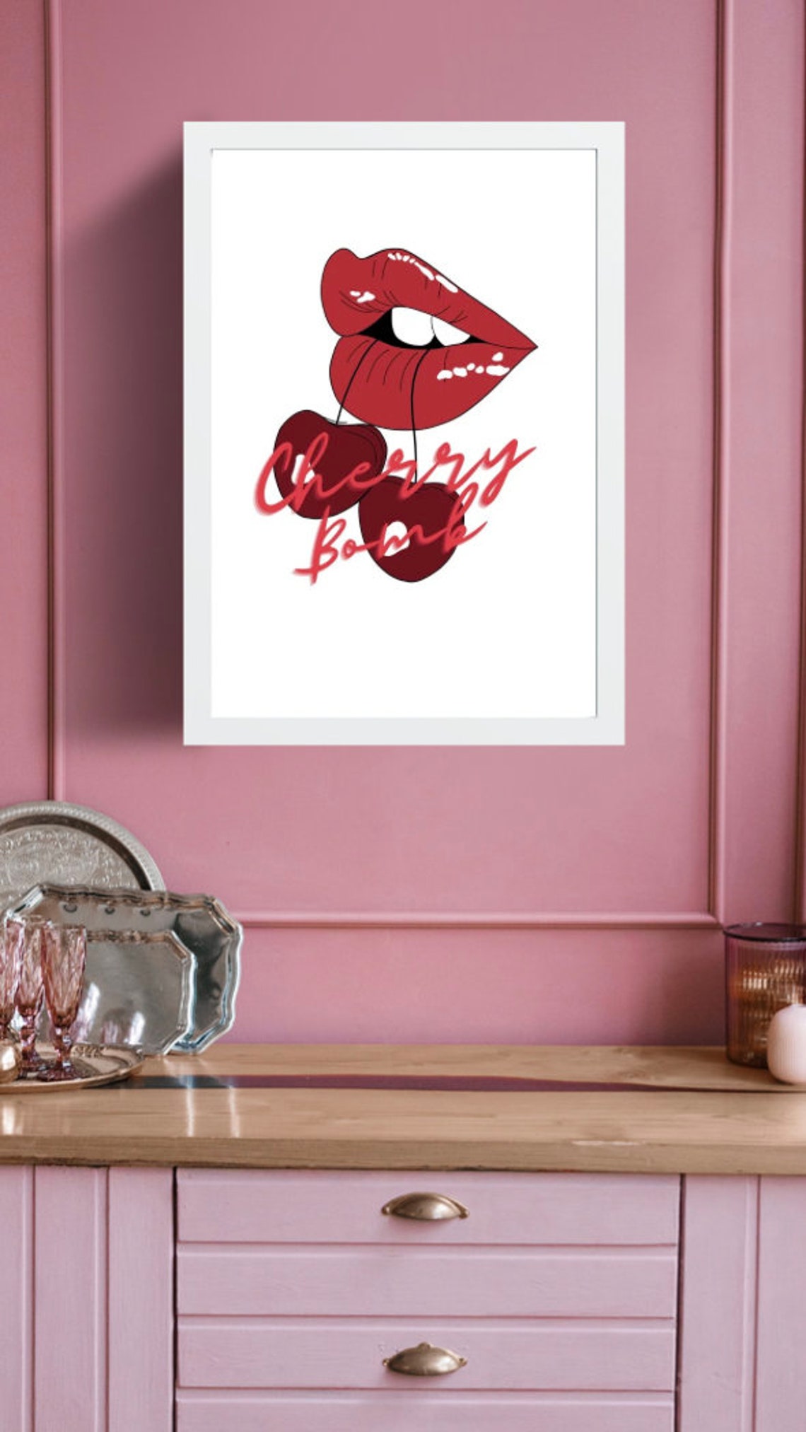 Digital Download Cherry Bomb Print - Etsy