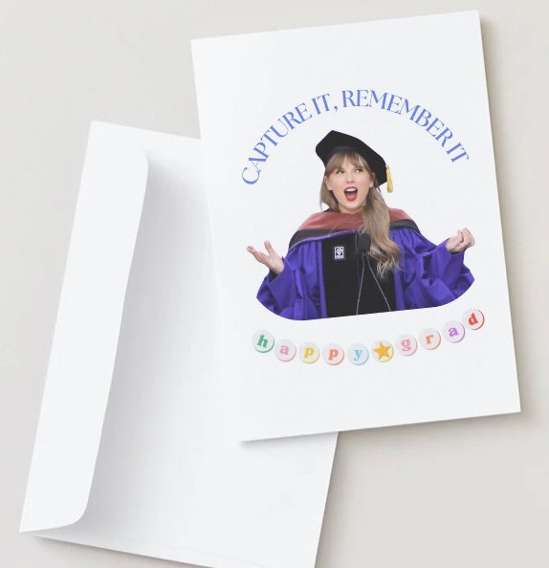 TAYLOR SWIFT Graduation Card - Etsy