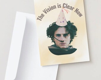 Dune Inspired BIRTHDAY WISH Paul and the Baron Card, Funny Birthday ...