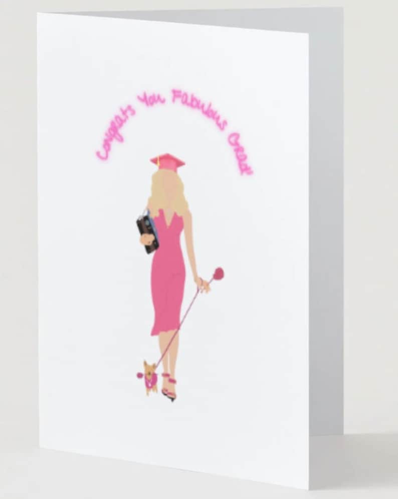 Elle Woods Graduation Card - Etsy UK