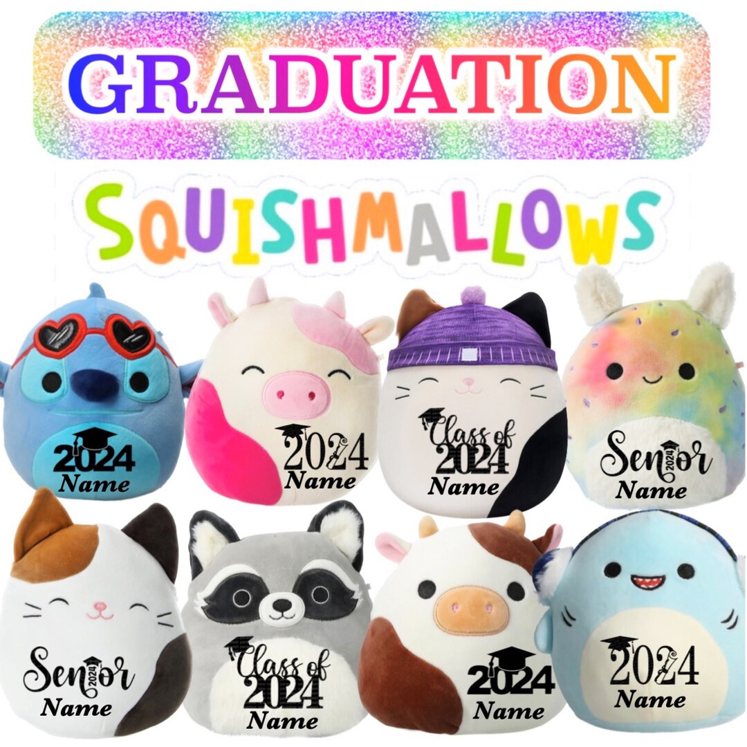 Personalized Graduation Squishmallows, Custom Gift, Graduation Plush ...