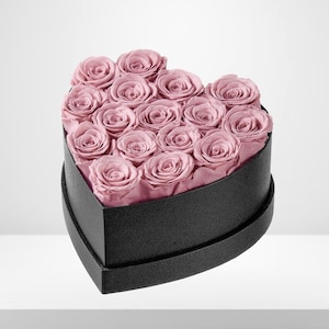 Real Preserved Rose Box, Forever Roses, Roses That Last, Heart Shaped ...