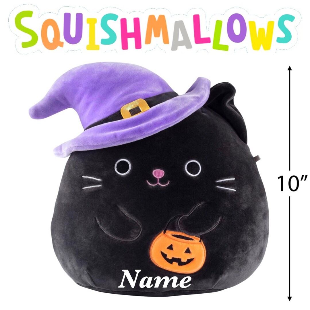 Personalized Squishmallow Halloween Calio the Cat 10”, Birthday Gift ...