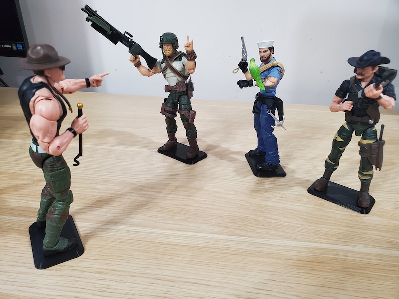 GI Joe Classified Figure Stands Custom Black - (LOT of 20) - Etsy