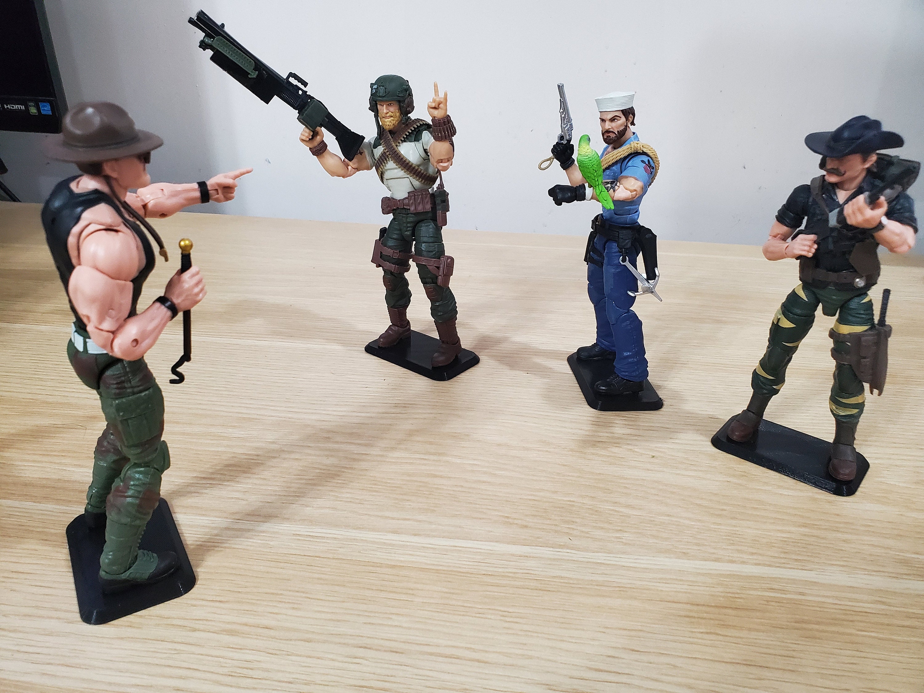 GI Joe Classified Figure Stands Custom Black - (LOT of 20) - Etsy