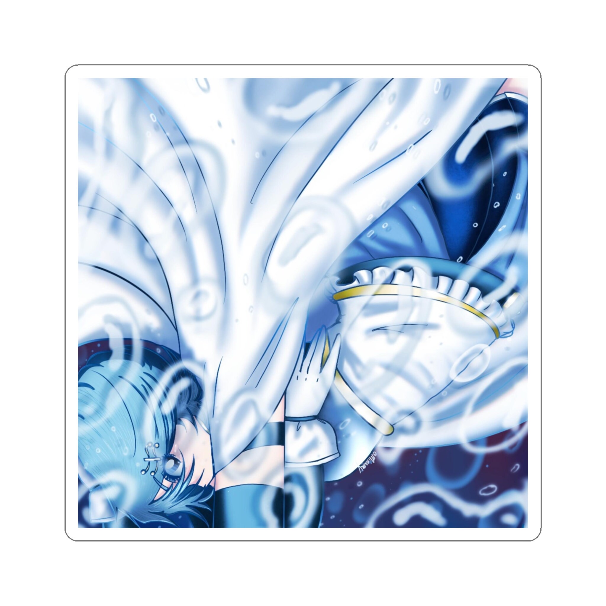 Sayaka Miki Fanart Sticker Anime: Puella Magi Madoka Magica - Etsy