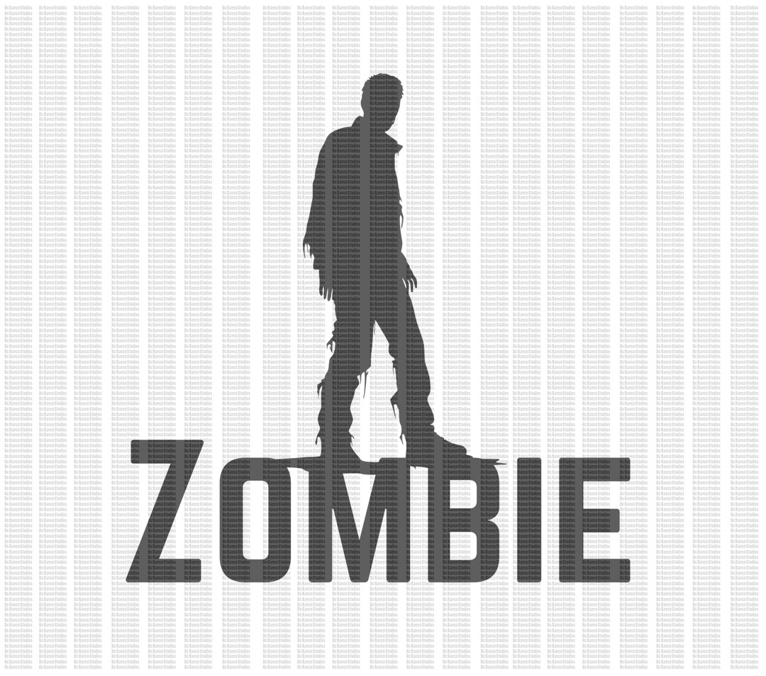 Zombie Graphic SVG PNG PDF Graphic, Printable Editable Artwork, Digital ...