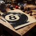 Lucky Number 8 Ball, Vintage Wall Art, Retro Game Room Decor,magic ...