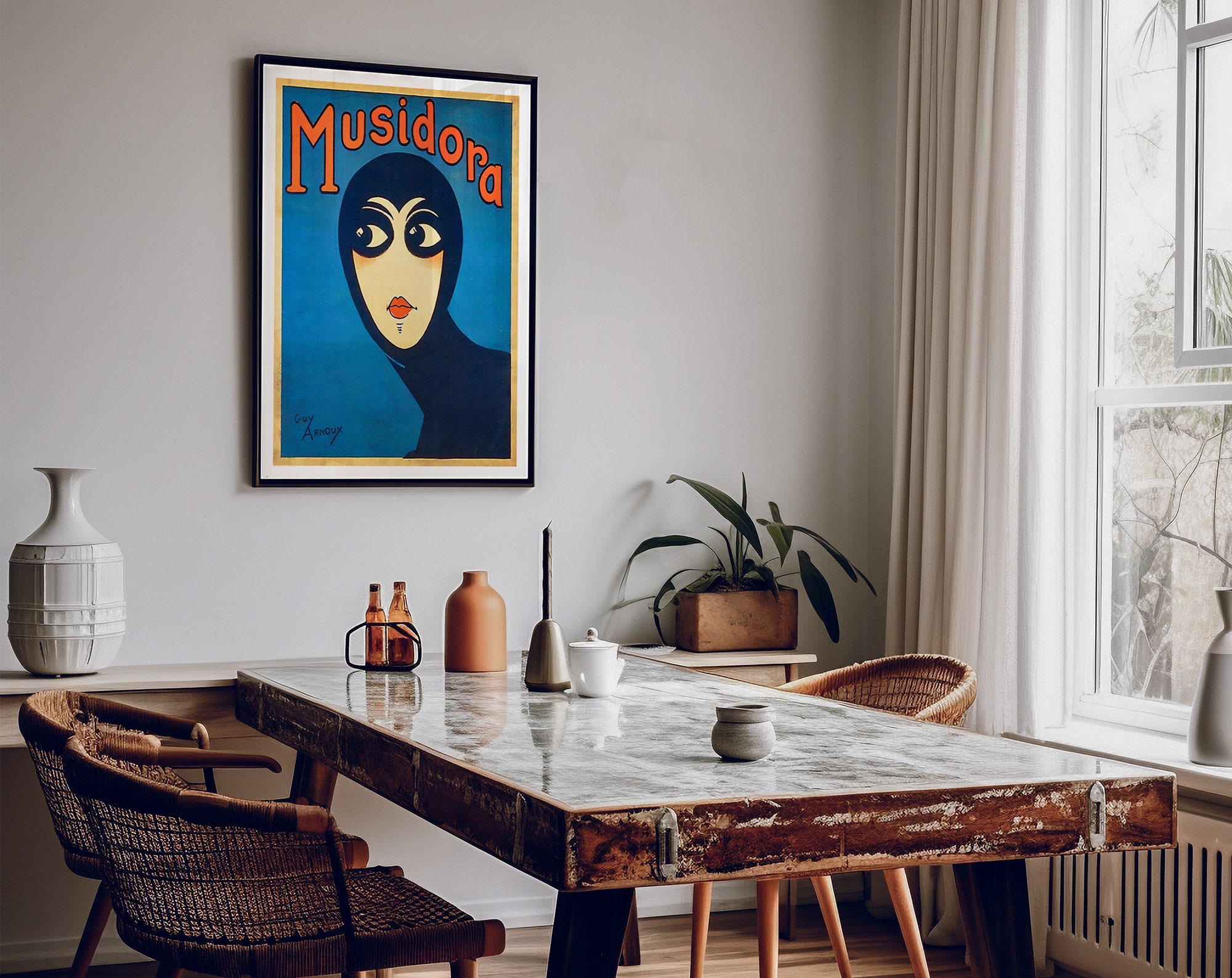 Musidora Les Vampires Vintage Poster 1916, Vintage Wall Art, Art Decor ...