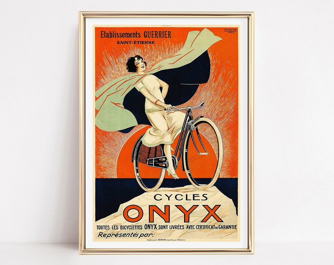 Onyx Cycles 1925 Poster, Vintage Wall Art, Art Decor, Trendy Prints for ...