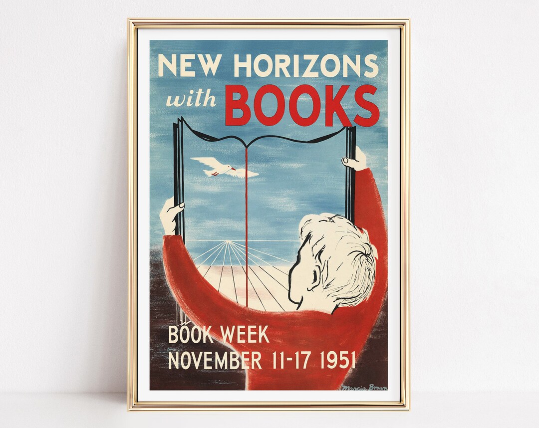 Book Fair Vintage Poster 1951, Vintage Wall Art, Art Decor, Trendy ...