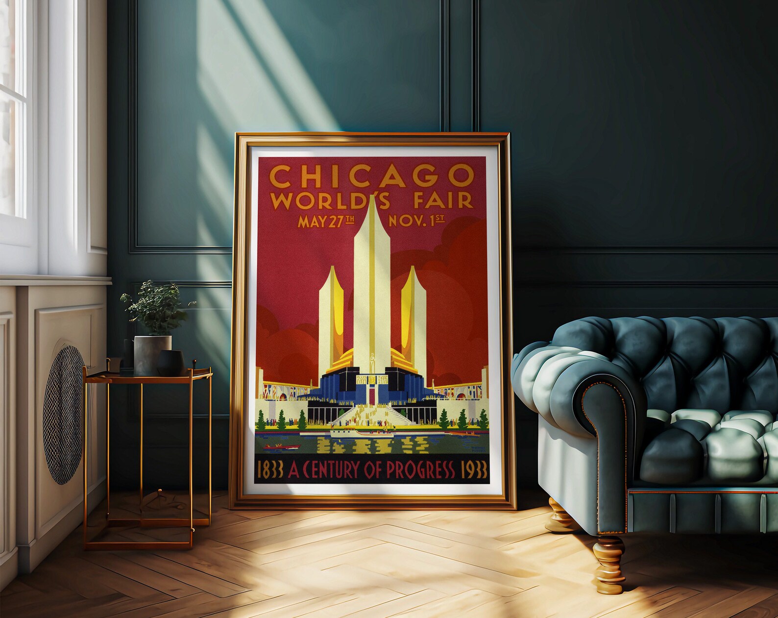 World Fair Chicago 1933 Vintage Poster, Vintage Wall Art, Art Decor ...