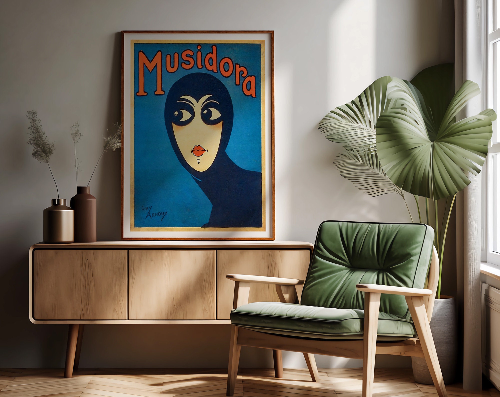 Musidora Les Vampires Vintage Poster 1916, Vintage Wall Art, Art Decor ...