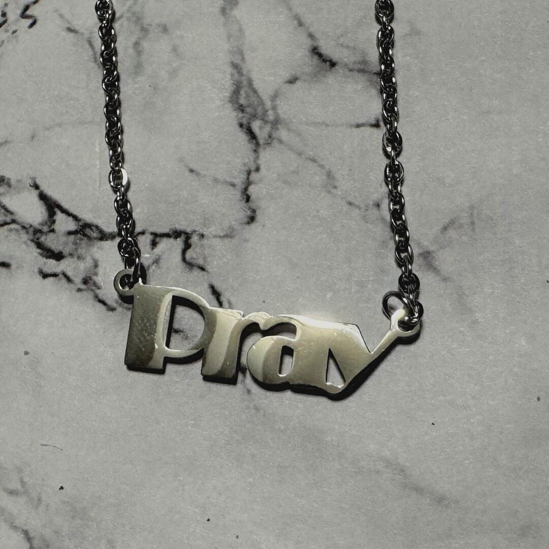 Pray by Jxdn Necklace silver - Etsy