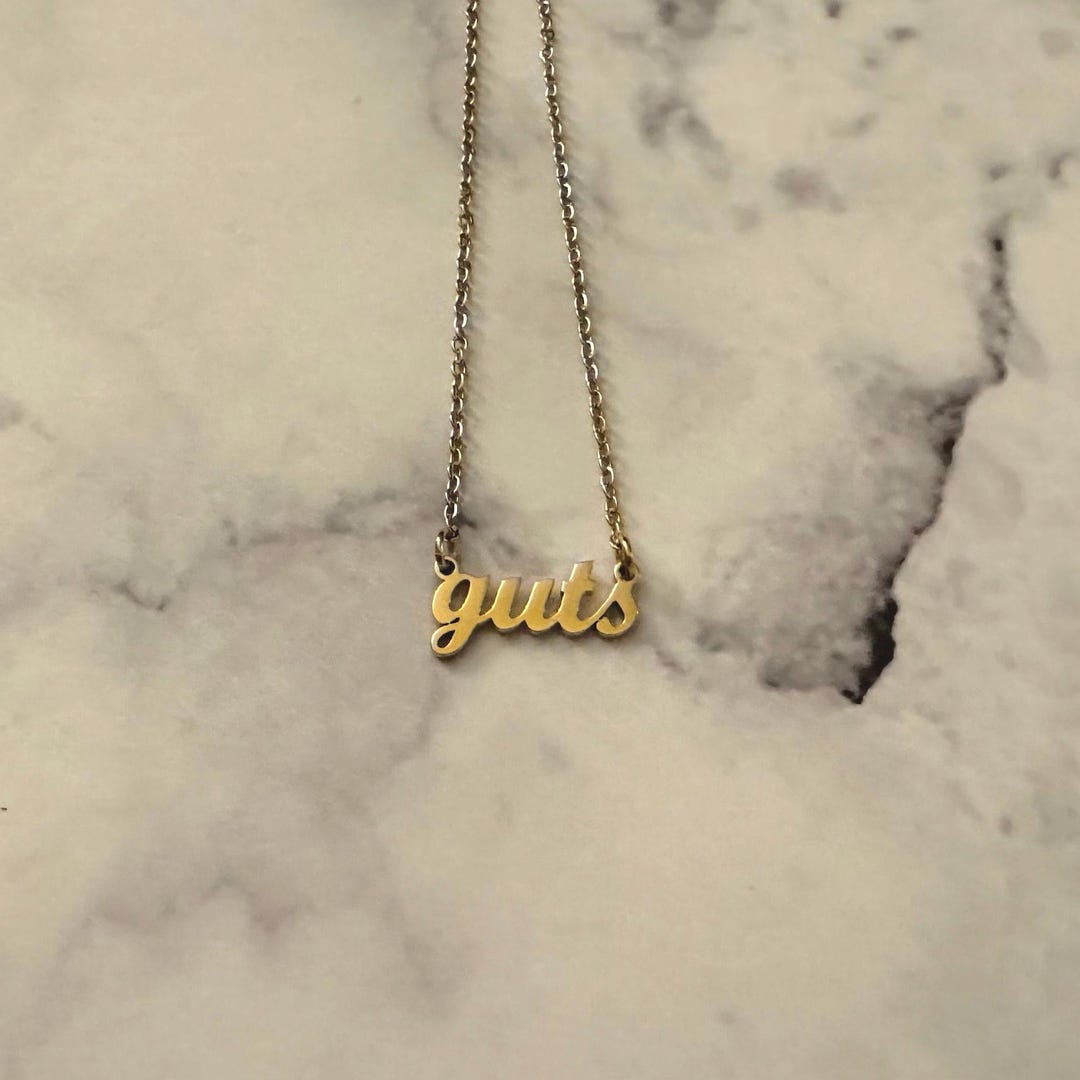Guts by Olivia Rodrigo Necklace gold - Etsy