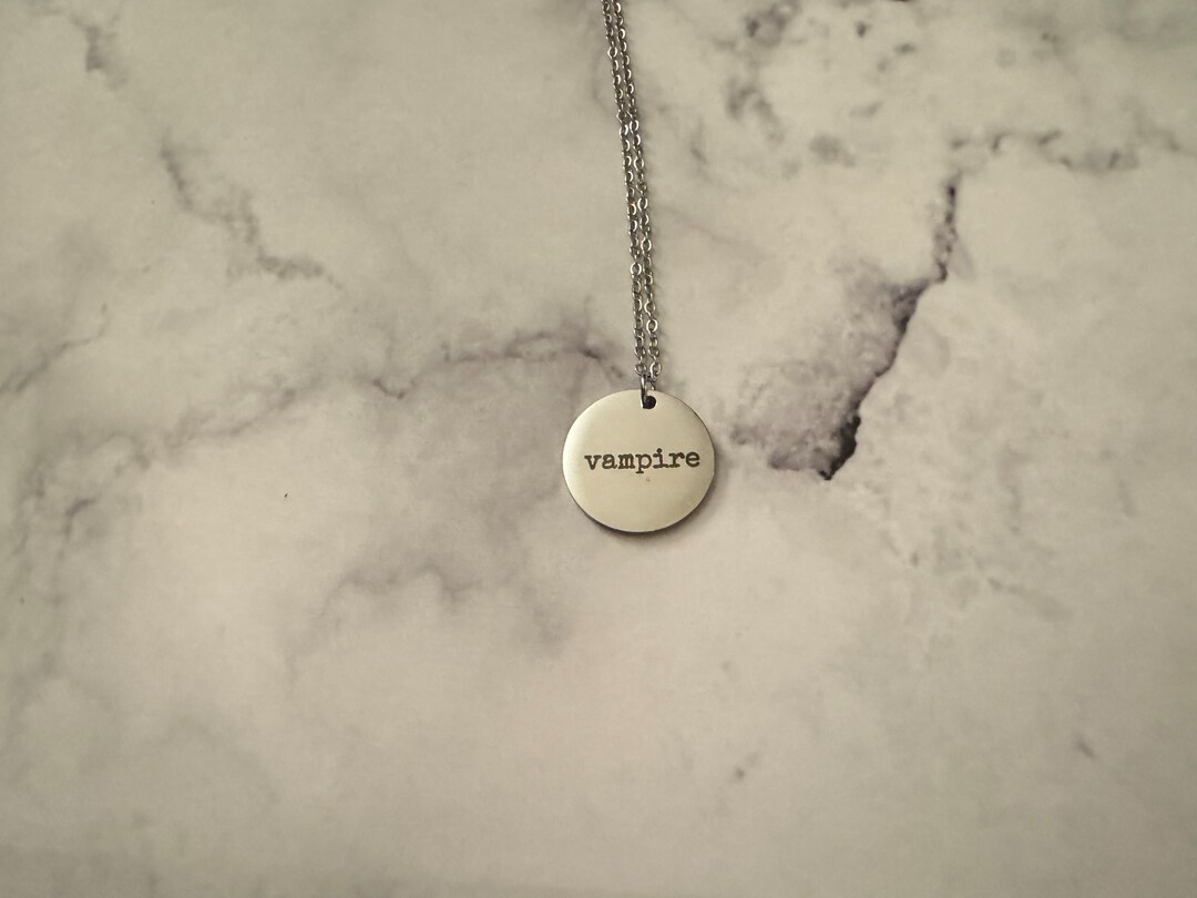 Olivia Rodrigo Guts vampire Necklace silver - Etsy