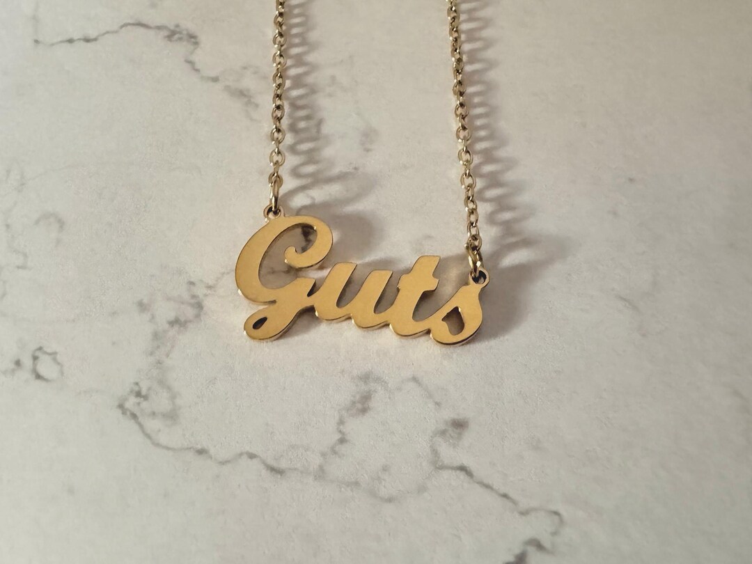 Guts by Olivia Rodrigo Necklace (gold) - Etsy