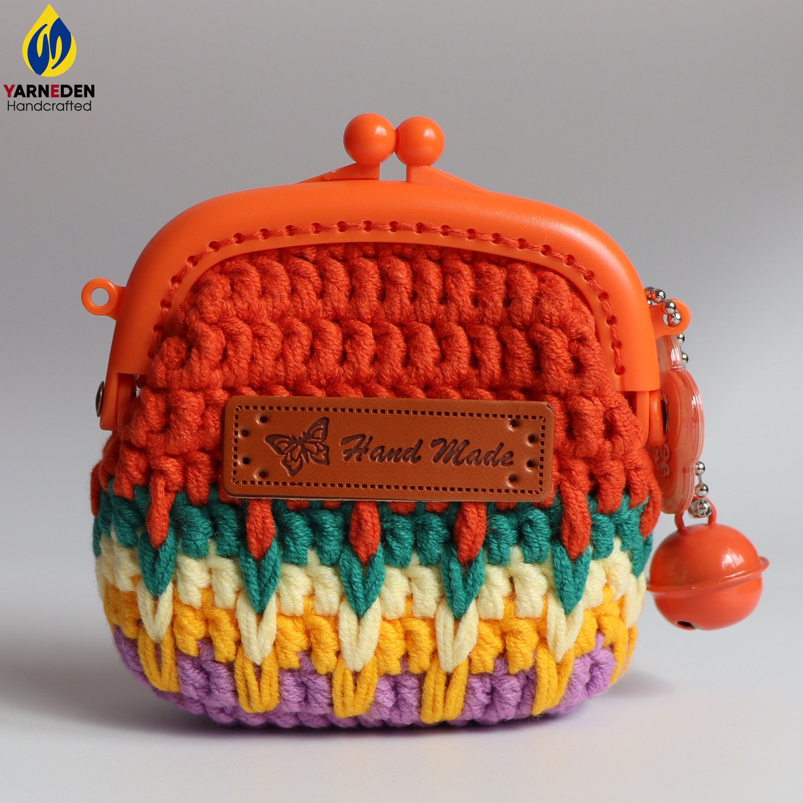 Colorful Crochet Coin Purse Handmade Bag Small Pouch Crochet Unique ...