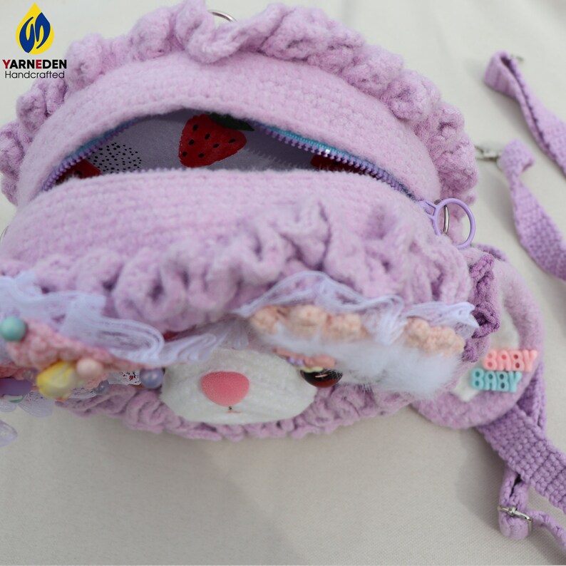 Crochet Backpack Bag Cute Handmade School Bunny Adorable Unique Animal ...