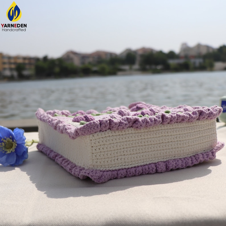Crochet Tulip Bag Floral Tote Handmade Tulip Bag Artistic Flower Spring ...
