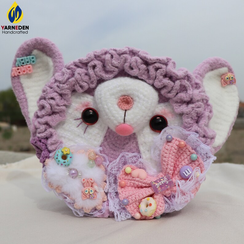 Crochet Backpack Bag Cute Handmade School Bunny Adorable Unique Animal ...
