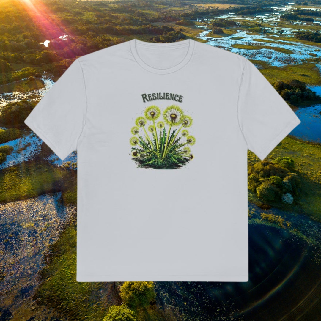 Resilience Dandelion Graphic T-shirt, Motivational Tee, Inspirational ...