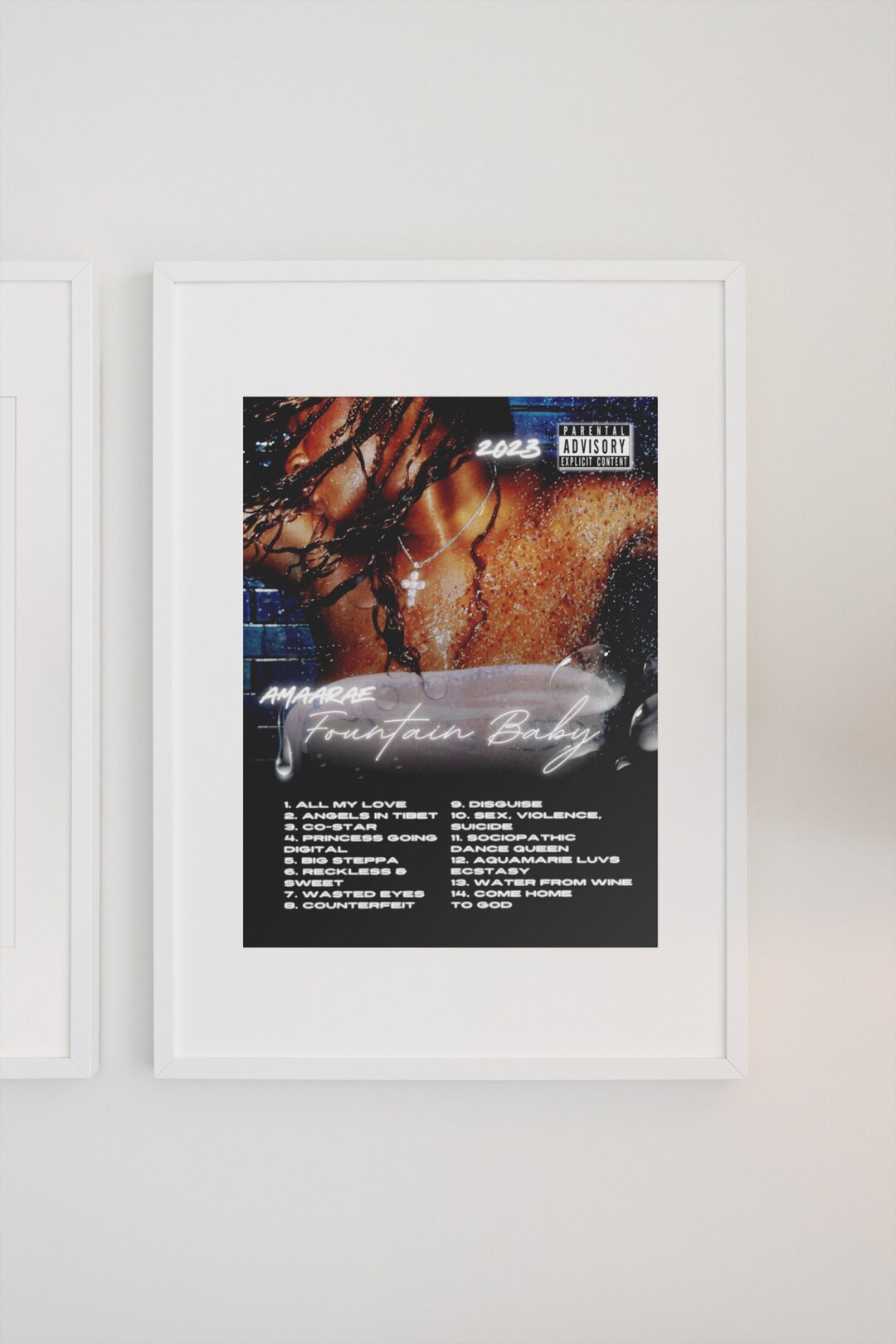 Amaarae Fountain Baby Album Cover Poster Digital Print, Music Wall Art ...