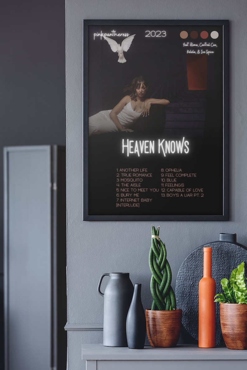 Pinkpantheress Heaven Knows Album Cover Poster Digital Print, Music ...
