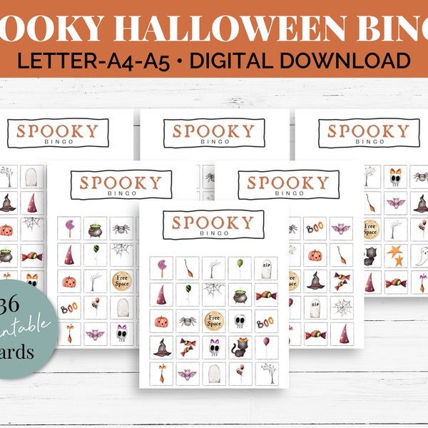Halloween Bingo - Etsy