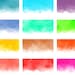 Watercolor Border Clipart, Rainbow Background PNG & JPG, Digital Frames ...