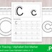 Letter Tracing / Alphabet Dot Marker Upper and Lower Case Alphabet ...