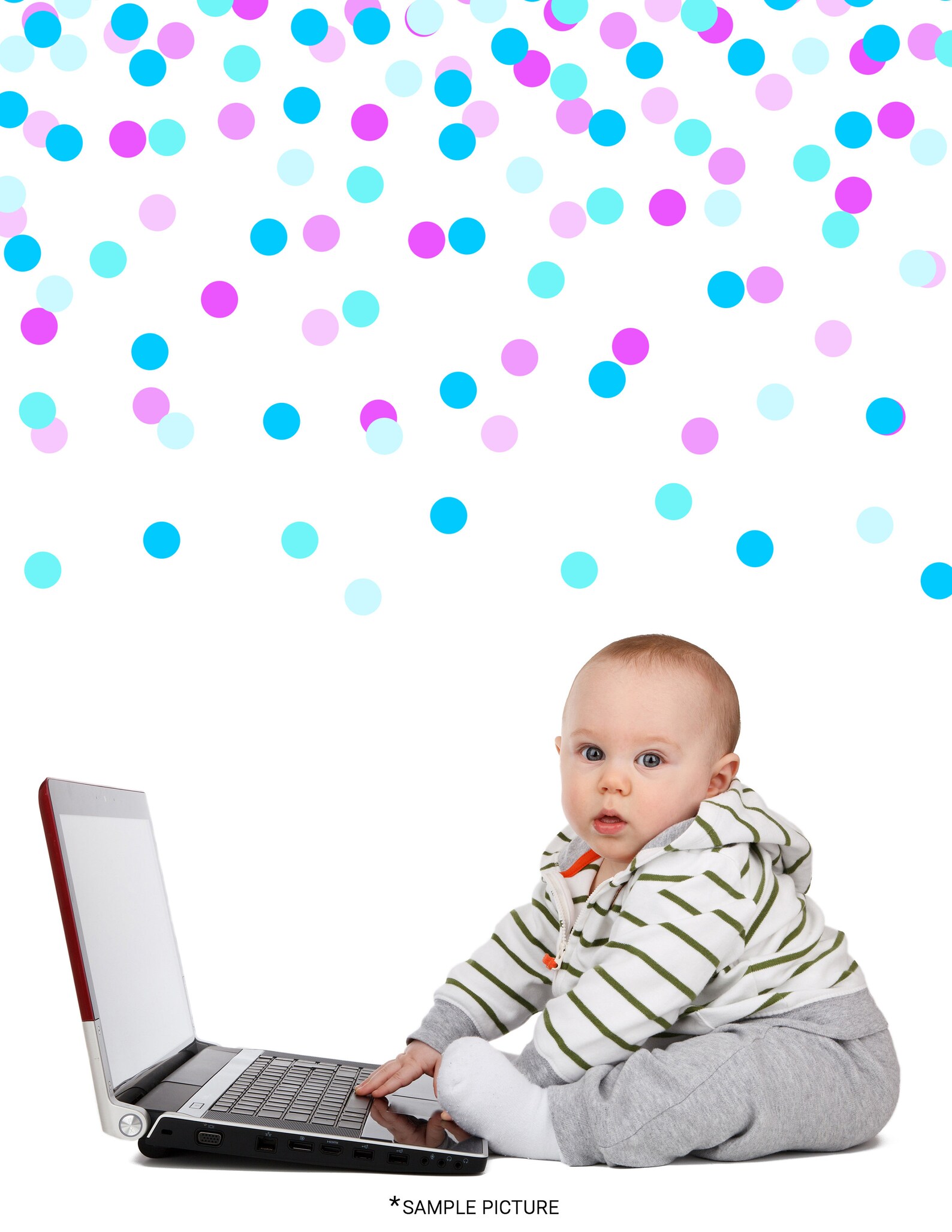 Confetti Digital Paper Clipart, PNG & JPG Colorful Rainbow Patterns ...