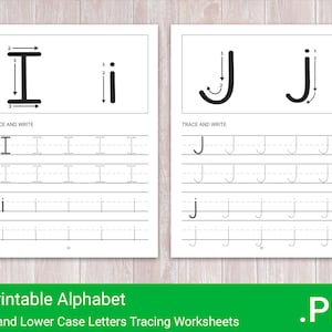 26 Printable Alphabet Upper and Lower Case | Letters Tracing Worksheets ...