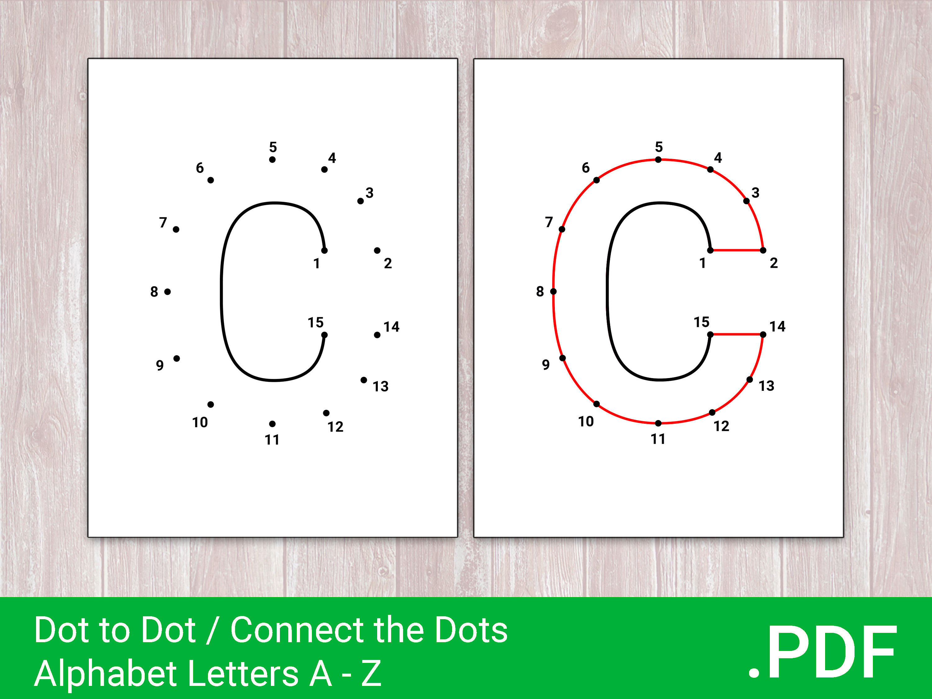 KDP Interiors Templates | Dot to Dot ABC Printable | Connect the Dots ...