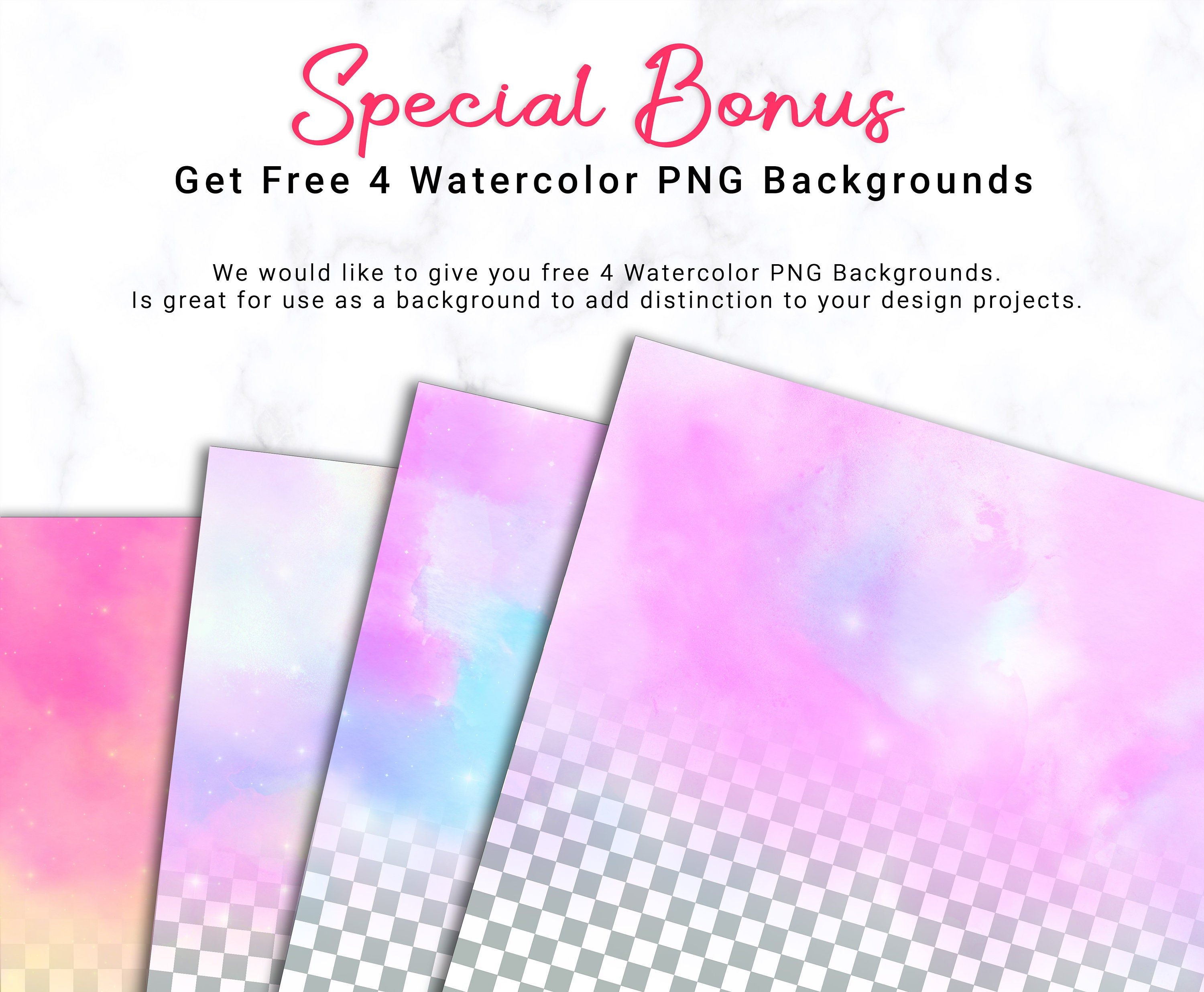 Confetti Digital Paper Clipart, PNG & JPG Colorful Rainbow Patterns ...