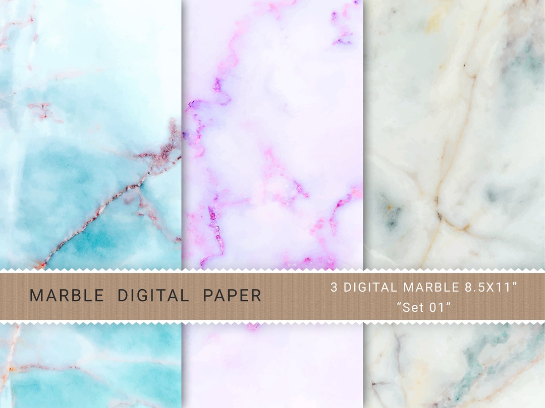 Marble Digital Paper, Marble Texture Background, Printable Digital ...