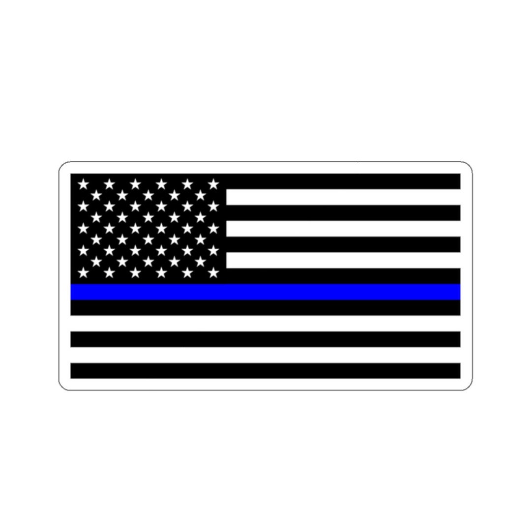 Thin Blue Line Back the Blue American Flag Stickers Law Enforcement ...