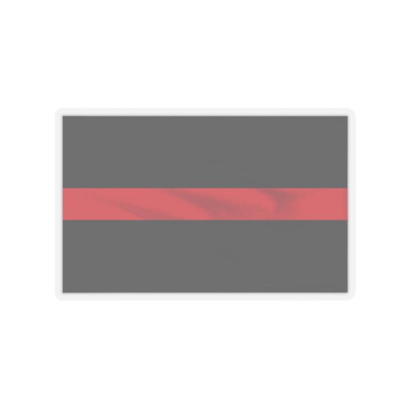 Thin Red Line Sticker Firefighter Department American First Responder ...