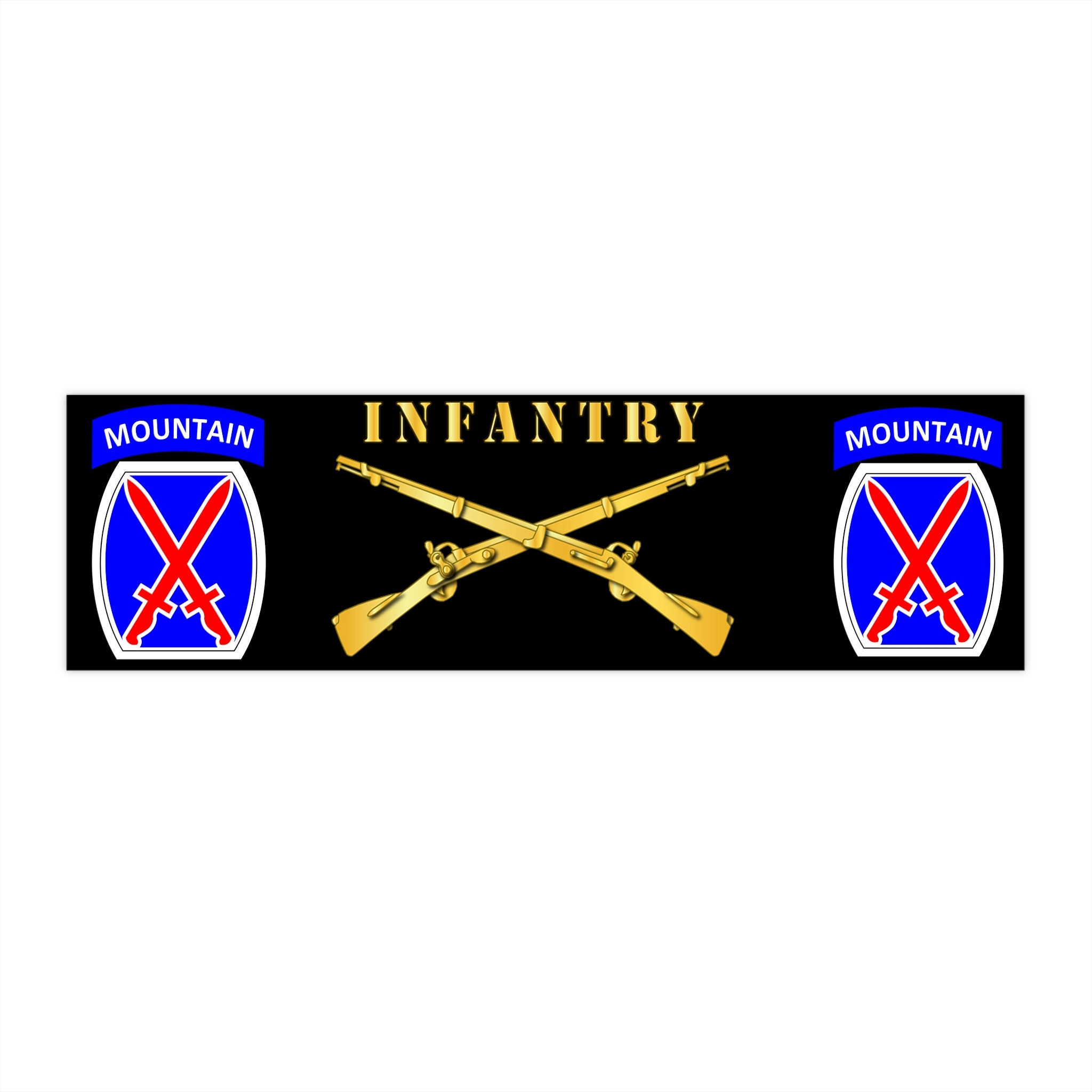10th Mountain Div Bumper Stickers Car Decal Laptop 10th Mountain US ...