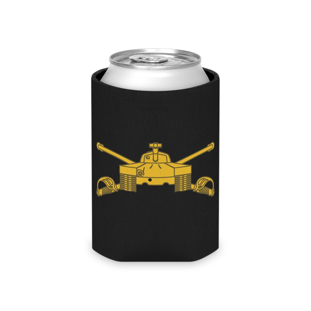 Armor Emblem Can Cooler Tanker US Army Cavalry Veterans Apparel Armored ...