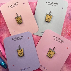 Iced Coffee Enamel Pin - Cute Pins - Cool Pins - Kawaii Pins - Etsy