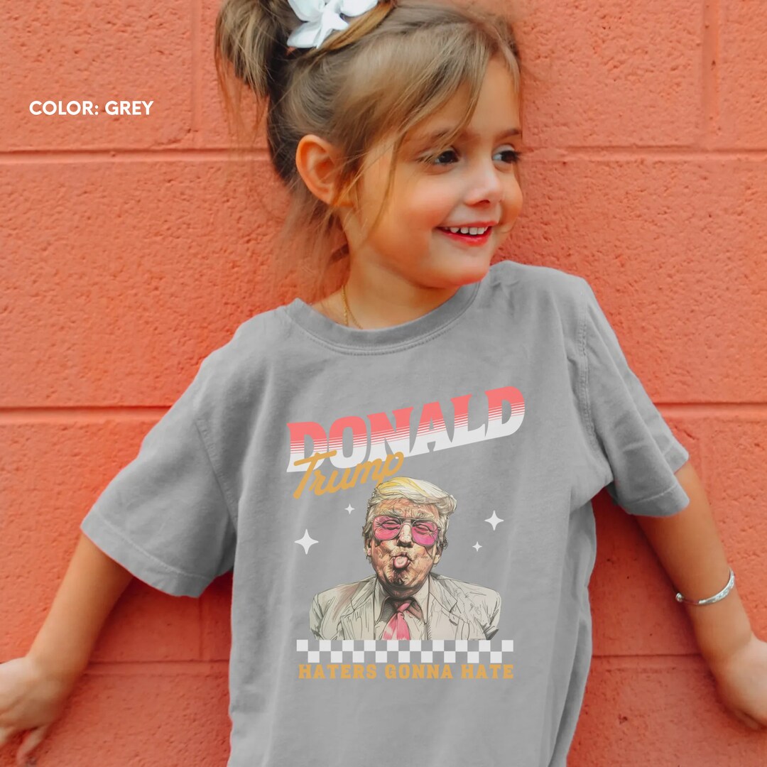 Kids MAGA Shirts, Youth Neon Tee, Kids Size Trump T Shirts, Retro 80's ...